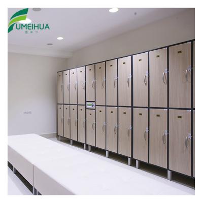 China Fumeihua professional HPL tropical walnut eight door fire retardent club locker for sale