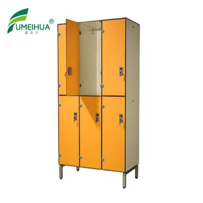 China high intensity compact laminate various colored changing room staff lockers for sale