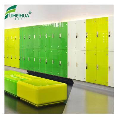 China Hot Selling leather finish Waterproof HPL Safe UK Lockers, used locker for sale for sale