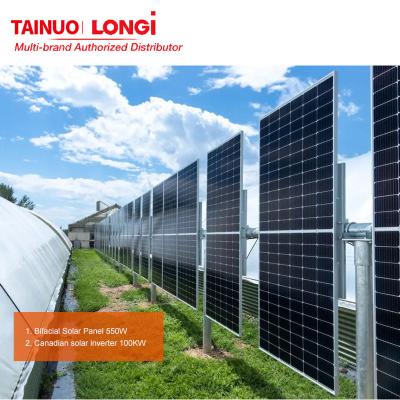 China Longi Solar Hi-MO X6 590W 595W 600W Zwarte zonnepanelen met halfceltechnologie Te koop