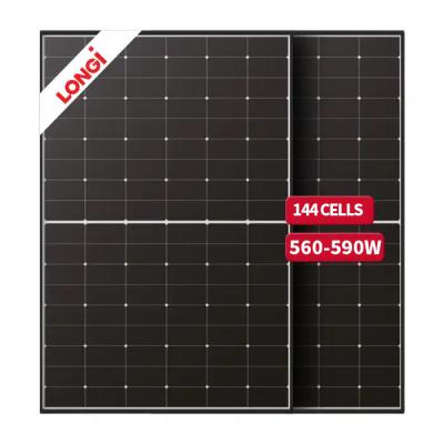 China 182mm Half Cut Cell Longi Solar PERC Bifacial PV Solar Panel 540W 545W 550W 555W 560W for sale