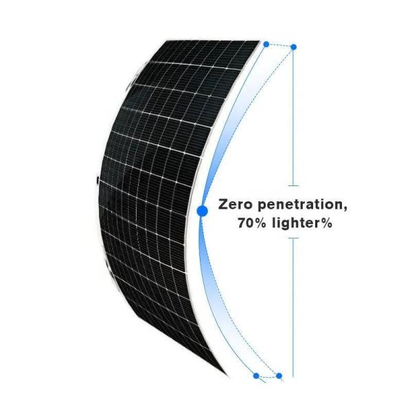 Quality Panel Efficiency 20.4% ETFE Flexible Solar Panel 520W for Sunman Renewable for sale