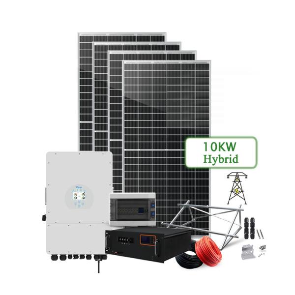 Quality Lithium Ion Battery Type 5000W 8000W 1000W Residential Solar Panel Photovoltaic System for sale