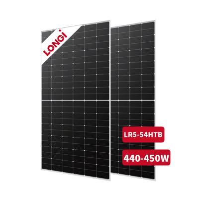 China 182mmx182mm PERC Cell Longi 450W Monocrystalline Solar Panel Energy Saving for Home for sale