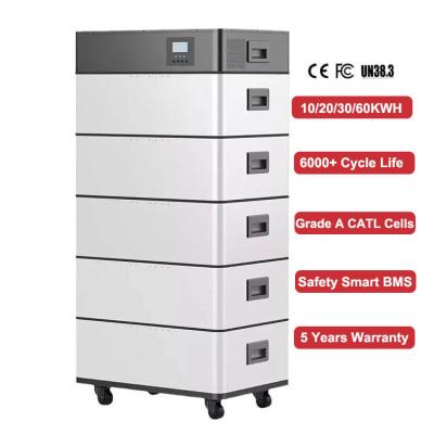 Cina Sistema solare domestico a ioni di litio Lifepo4 51.2v stackabile modulare 6000 Times 208Ah Batteria di accumulo di energia in vendita