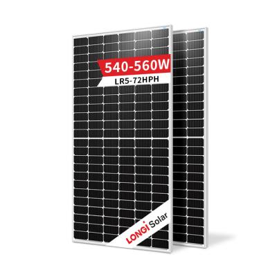 China LONGi Hi-MO 5m LR5-72HPH 540-560M M10 9BB Half Cut Cell Solar Panels Top- and Durable for sale