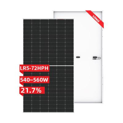 China Solar Panel Double Glass Bifacial Photovoltaic Module 540W 535W 530W 545W 550W 560W for sale