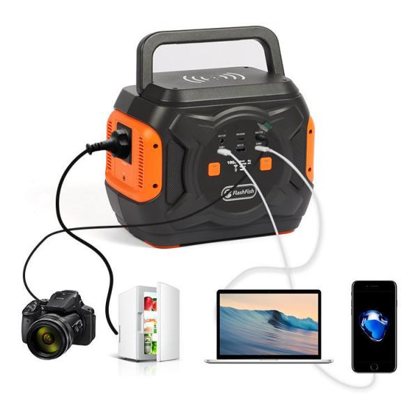 Quality EU Warehouse Camping Battery UPS Wireless Charger Energy Storage 300 Watt Power for sale