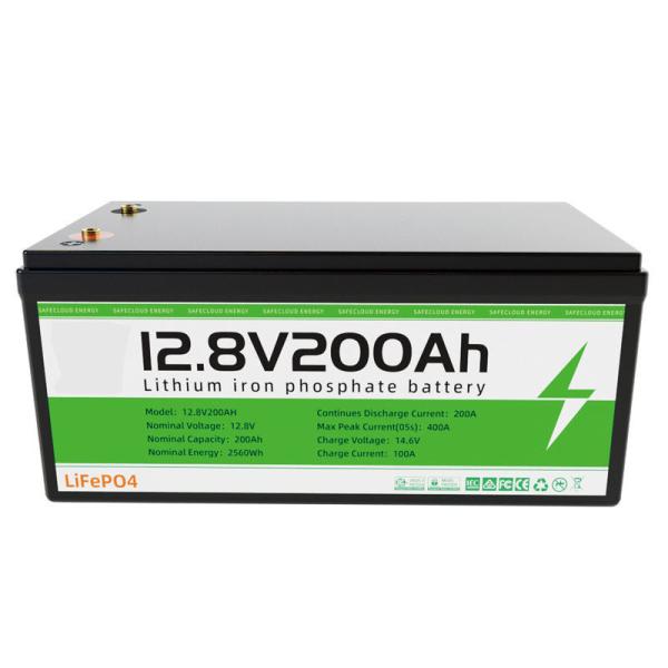 Quality 12.8V LFP Rechargeable Solar Battery for Home Power 50Ah 100Ah 200Ah 300Ah 400Ah for sale