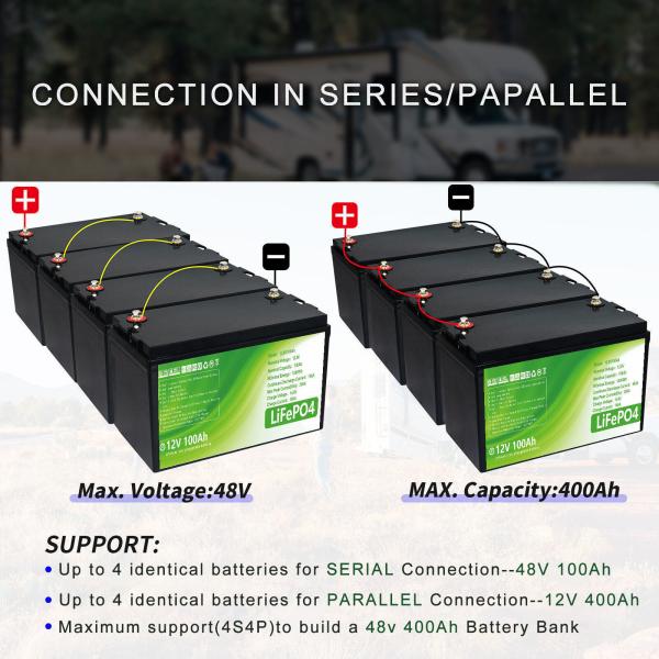 Quality IP67 Waterproof 24V 100Ah Solar LiFePO4 Battery with Bluetooth and LFP Anode for sale