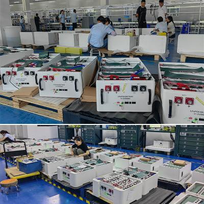 China Bateria de lítio solar certificada 200ah 48V/51.2V100ah com tipo montado no rack e na parede à venda