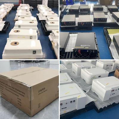 China Bateria de lítio solar certificada 200ah 48V/51.2V100ah com tipo montado no rack e na parede à venda