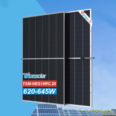 China Solar Power System Trina Solar Panel 605W 610W 615W 620W 640W Half Cut 650W 660W 670watts for sale