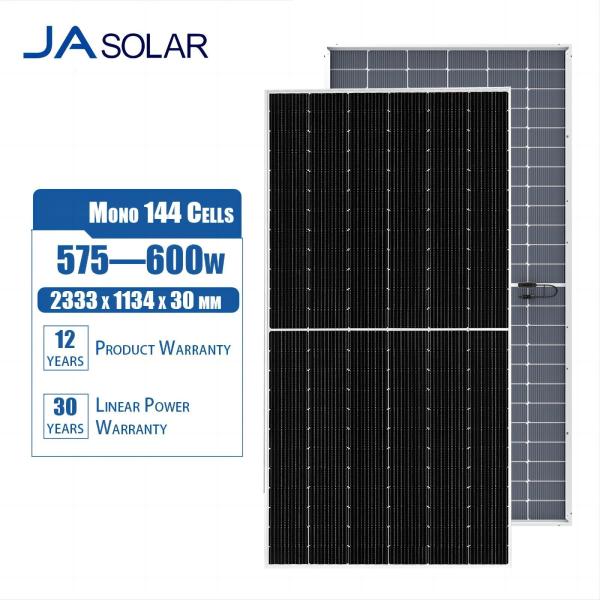 Quality 575W 585W 595W Monocrystalline Bifacial Dual Glass Solar PV Module with Long for sale