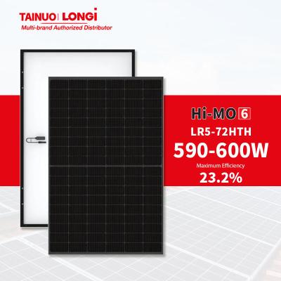 Longi Hi-MO 6 Солнечная панель 590W 600W 600 Вт Полуэлементные PV панели Модуль с складом