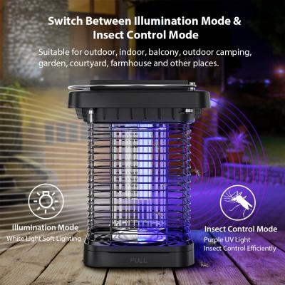 China Solar Mosquito Zapper USB Rechargeable Electric Indoor/Outdoor Pest Killer Quiet & Baby-Safe ETL Certified for sale