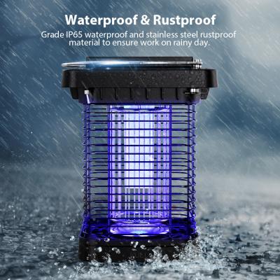 China Solar Mosquito Zapper USB Rechargeable Electric Indoor/Outdoor Pest Killer Quiet & Baby-Safe ETL Certified for sale