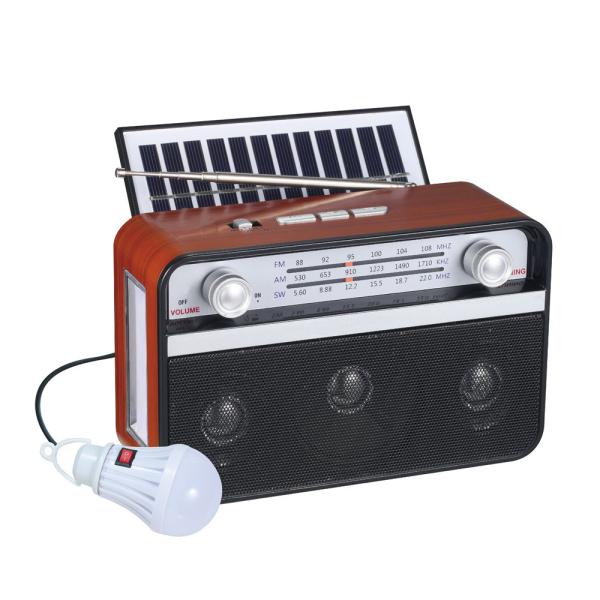 Quality Solar Panel Charging Usb Tf Music Player Fm Am Sw 3 Band Radio with BT Popular for sale