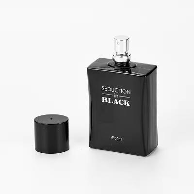 China Free Sample 50ml Cologne Men's Perfume Aromatic Woody Spray Bottle Glass Perfume Eau De Parfum Perfume Bottle With Lids for sale