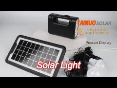 Venda a quente Bateria Gerador Solar Kit de Sistema de Iluminação Acampamento ao ar livre Pesca Cortes de energia Casa Fornecimento de energia de emergência