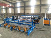 China 2m-4m width Full Automatic Double Wire feeding Chain Link Fence making Machine for sale