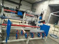China Fully-Automatic PLC control double wire feeding Chain Link Fence Machine for sale