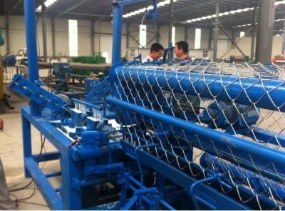 China 3m width PLC control double wire feeding full Automatic Chain Link Fence Machine for sale