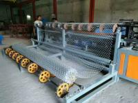 China Full Automatic double wire feeding Chain Link Fence Machine for Making Diamond Mesh for sale