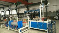 China 3m width double wire feeding Diamond Mesh Chain Link Fence Machine for sale
