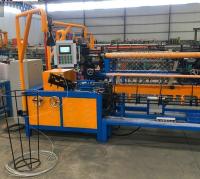China Double Wire &Single Wire Fully Automatic Diamond Mesh Chain Link Fence Making Machine Factory for sale