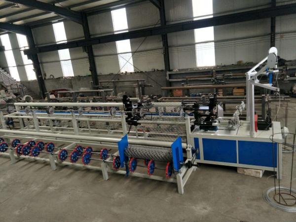 Quality PLC control double wire full Automatic Chain Link Fence Machine,Diamond Mesh for sale