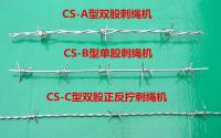China Factory Price Automatic Double Strand Barbed Wire Making Machine (CS-A) for sale