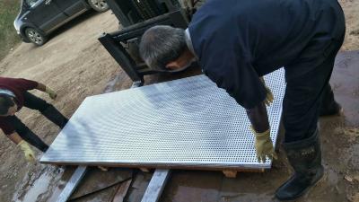 China Gegalvaniseerd roestvrij staalmetaal Geperforeerd Blad met 0.6mm Gat voor Filtratie Te koop