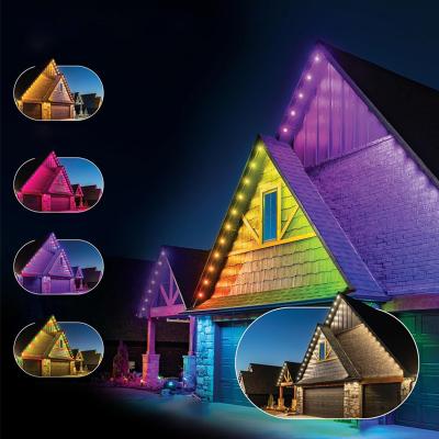 China Point Lights Rgbw Gemstone Wifi House Source Track Rgbic Smart Holiday Eaves Led Christmas Permanent Outdoor Lighting for sale