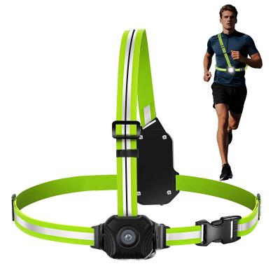 China Factory Direct 90 Beam Angle 66 104cm LED Safety Light Vest IP44 Waterproof Remote Control USB Rechargeable Outdoor Sports Run for sale
