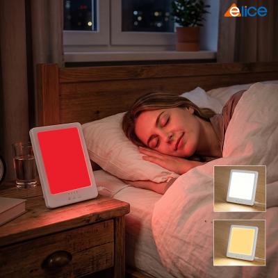 China Nordic Winter Sun Supplement Adjustable Color Temp Eye Safe Portable LED Sad Lamp Therapy Home Use 5-Level Dimming for sale
