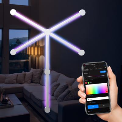 China Intelligent Control Music Recognition Led Rhythm Lights Custom 6 Bars DIY Design bar Party Led Neon Lights for sale
