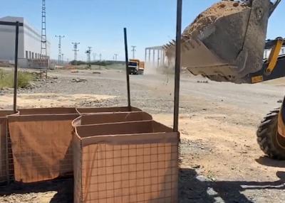 Cina Galfan anticorrosivo ha ricoperto il collegamento di spirale del sistema di barriera del bastione di mil 9 Hesco in vendita