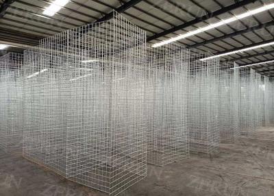 China paredes da explosão de 76.2*76.2mm Hesco, fio Mesh Retaining Wall do furo quadrado à venda