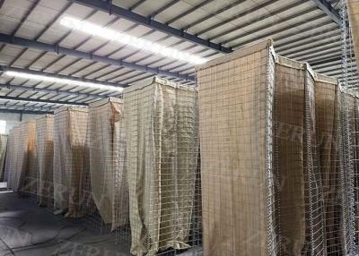 Cina Parete militare del bastione di Hesco, quadrato galvanizzato Mesh Fence del filo di ferro in vendita