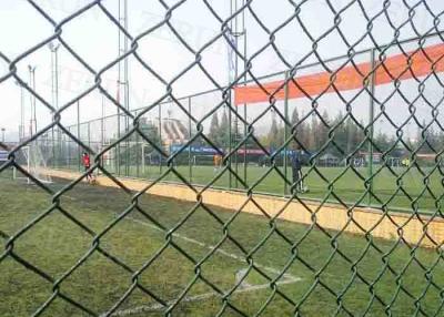 Cina Il PVC del recinto del collegamento a catena del metallo di 9 calibri ha ricoperto il recinto del collegamento a catena del cavo in vendita