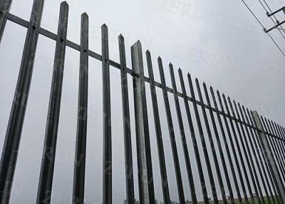 Китай палисад металла 2.75m ограждая стальную загородку палисада горячего погружения w бледную гальванизированную продается