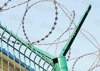 Китай Гальванизированный PVC загородки службы безопасности аэропорта 2.5X3.2M покрыл панели ячеистой сети продается