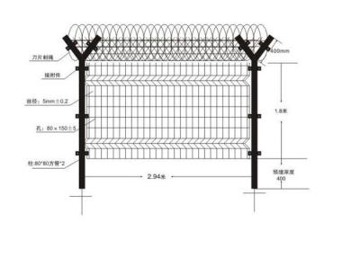 Cina Filo zincato Mesh Fence Panels in vendita