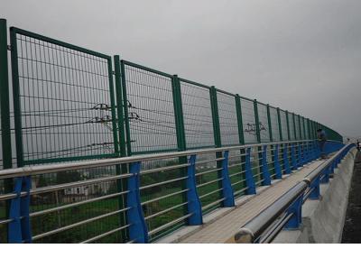 Cina Il PVC galvanizzato ha ricoperto il confine verde che recinta, del cavo recinto Panels del collegamento a catena galvanizzato 2.3m in vendita