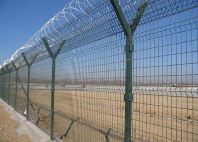 Cina Il PVC galvanizzato ha ricoperto il confine verde che recinta, del cavo recinto Panels del collegamento a catena galvanizzato 2.3m in vendita