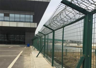 Cina Il PVC galvanizzato ha ricoperto il confine verde che recinta, del cavo recinto Panels del collegamento a catena galvanizzato 2.3m in vendita