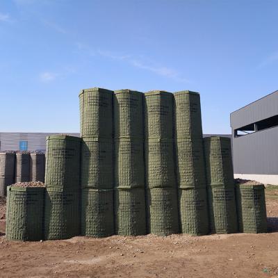 China Parede galvanizada 1*1*10m de Hesco das pilhas 2*5 de mil. 10 à venda