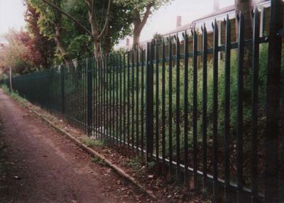Cina il PVC d'acciaio decorativo di 2.5m ha ricoperto il recinto della palizzata del metallo del giardino in vendita