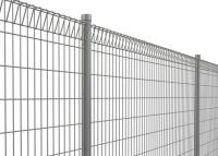 China Triangle Bending BRC Round Post 1.8m Roll Top Fence for sale